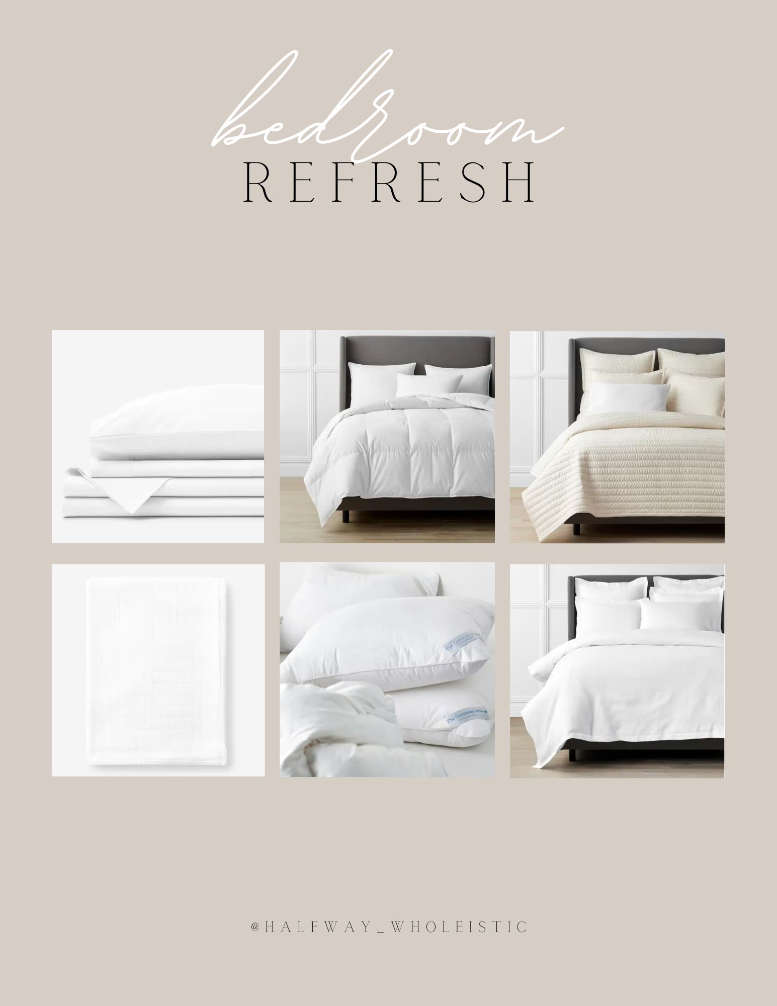 A Fresh Start for the New Year: My Bedding Essentials – Halfway Wholeistic