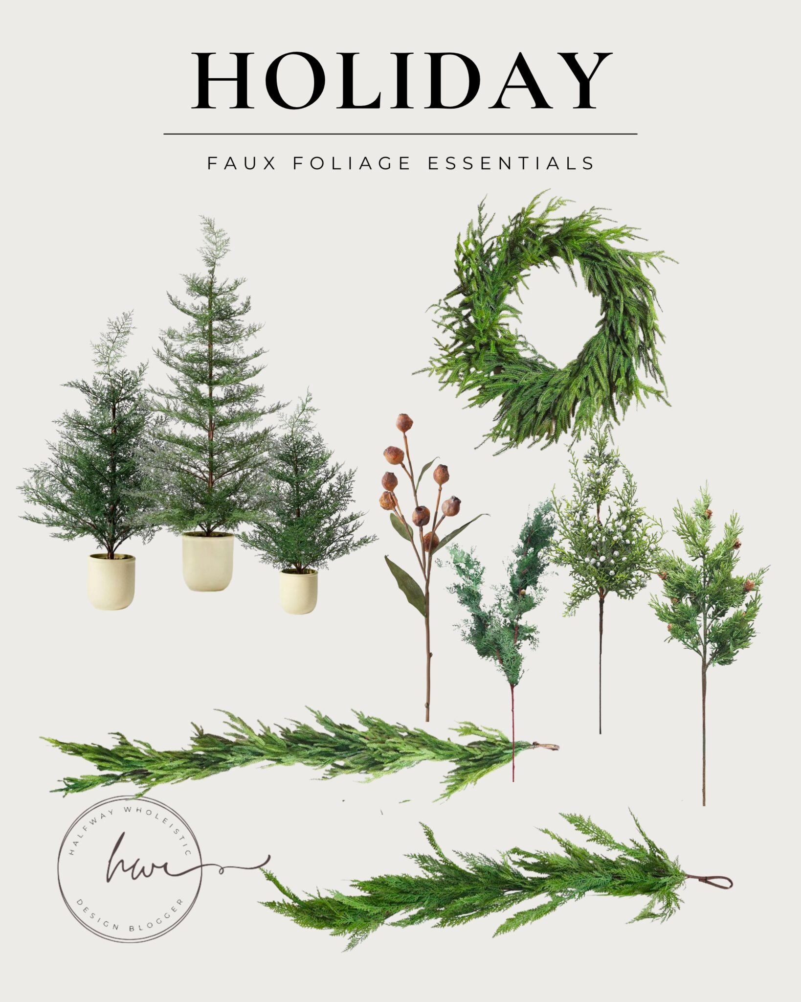 My Favorite Holiday Florals – Halfway Wholeistic