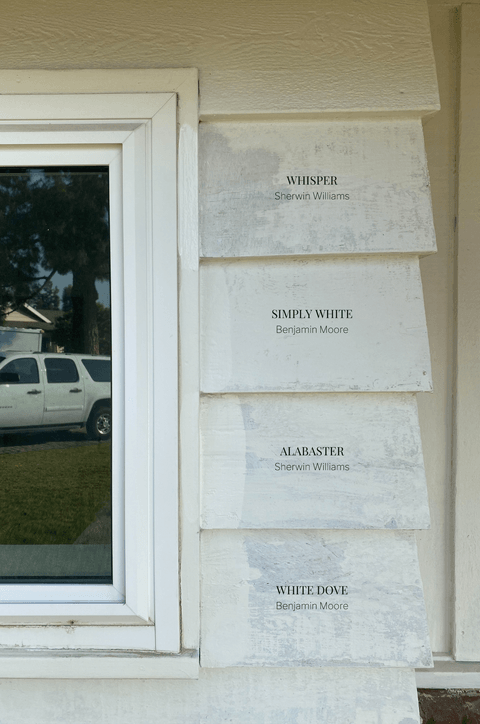 White Paint Guide & Our Exterior Paint Color – Halfway Wholeistic