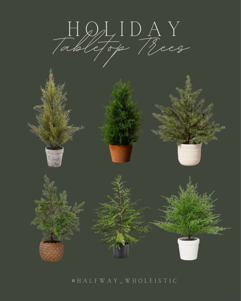 Add Holiday Cheer on a Budget with Tabletop Trees – Halfway Wholeistic