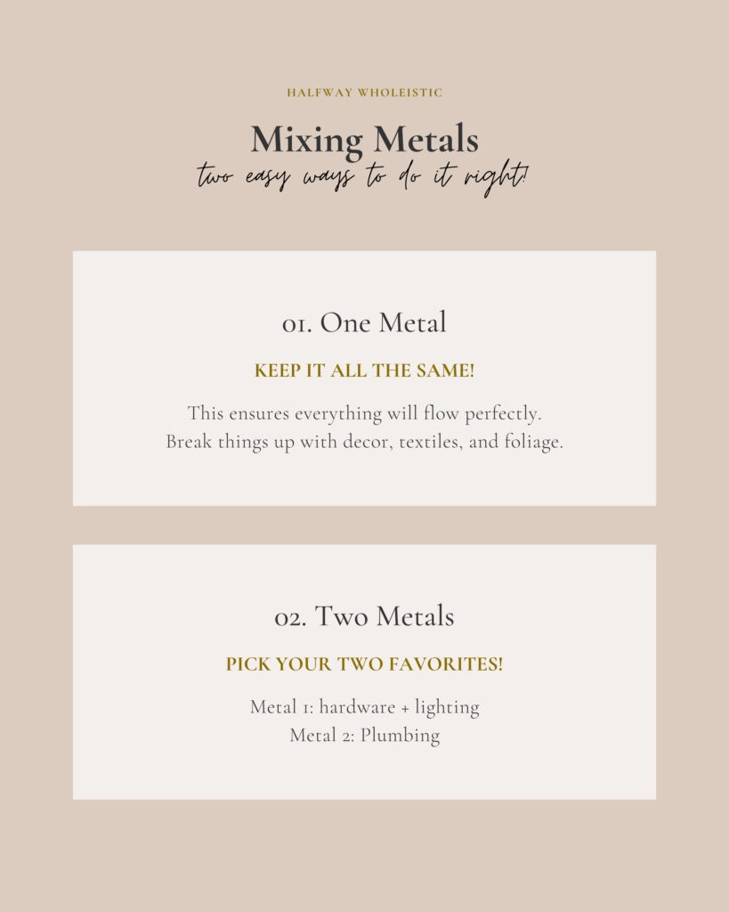 A Road Map For Mixing Metals – Halfway Wholeistic