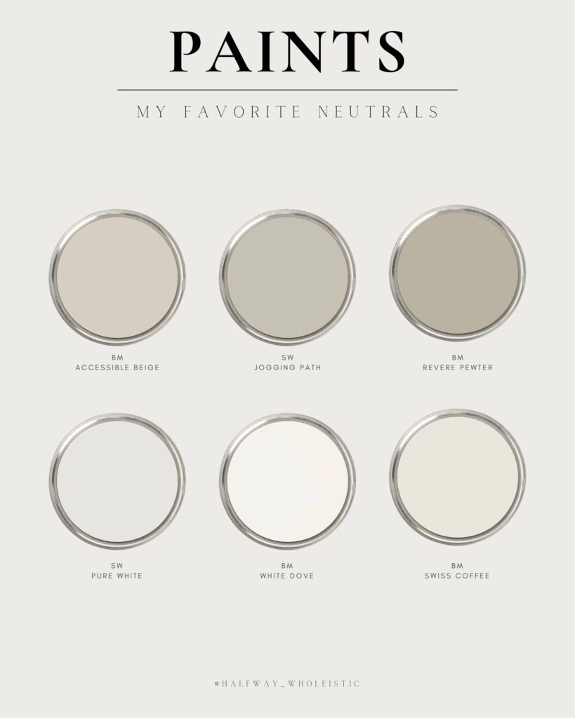 Paint Colors I Used in Our Home – Halfway Wholeistic