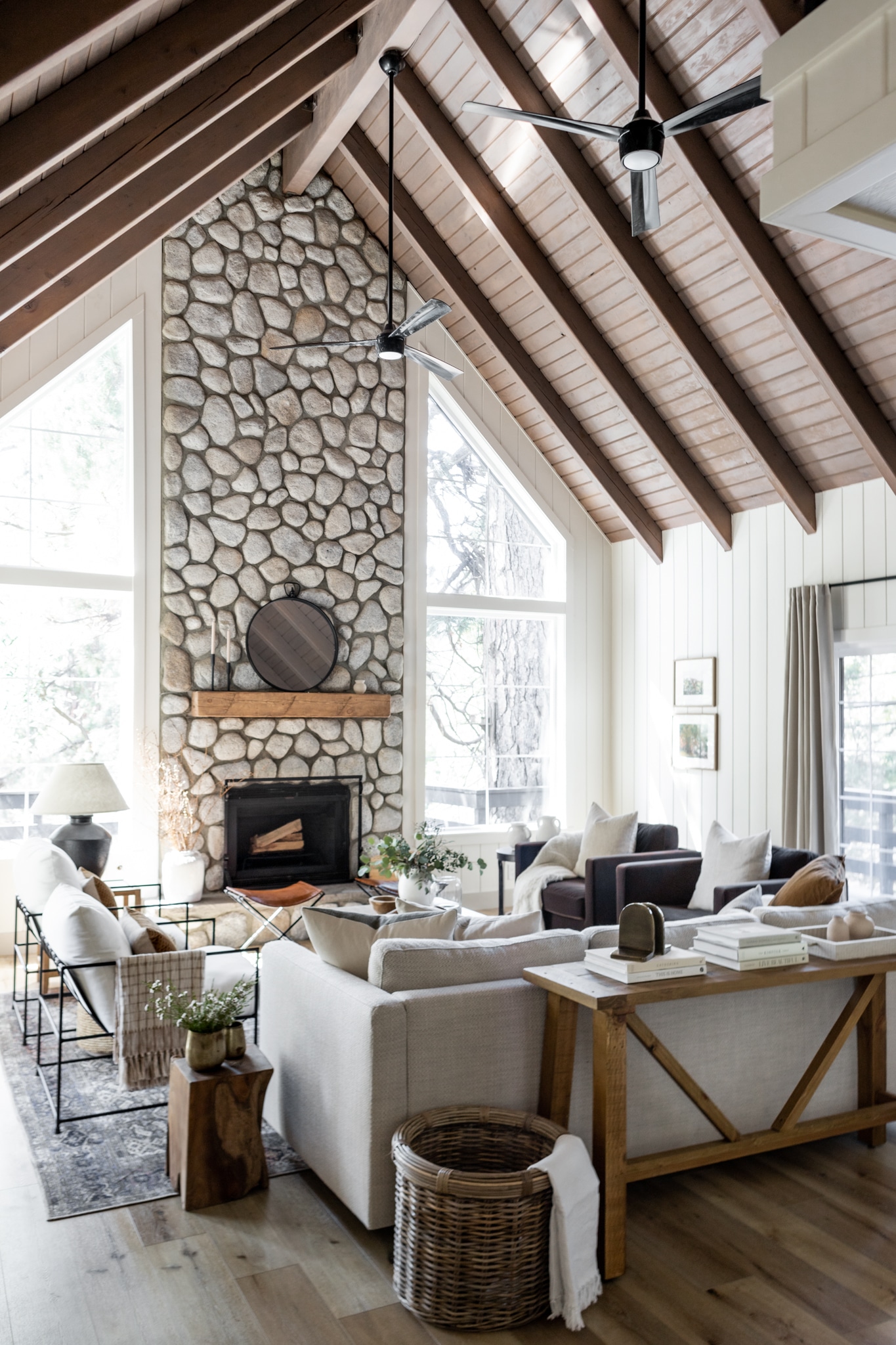 Our New Fireplace Stone Installation – Halfway Wholeistic