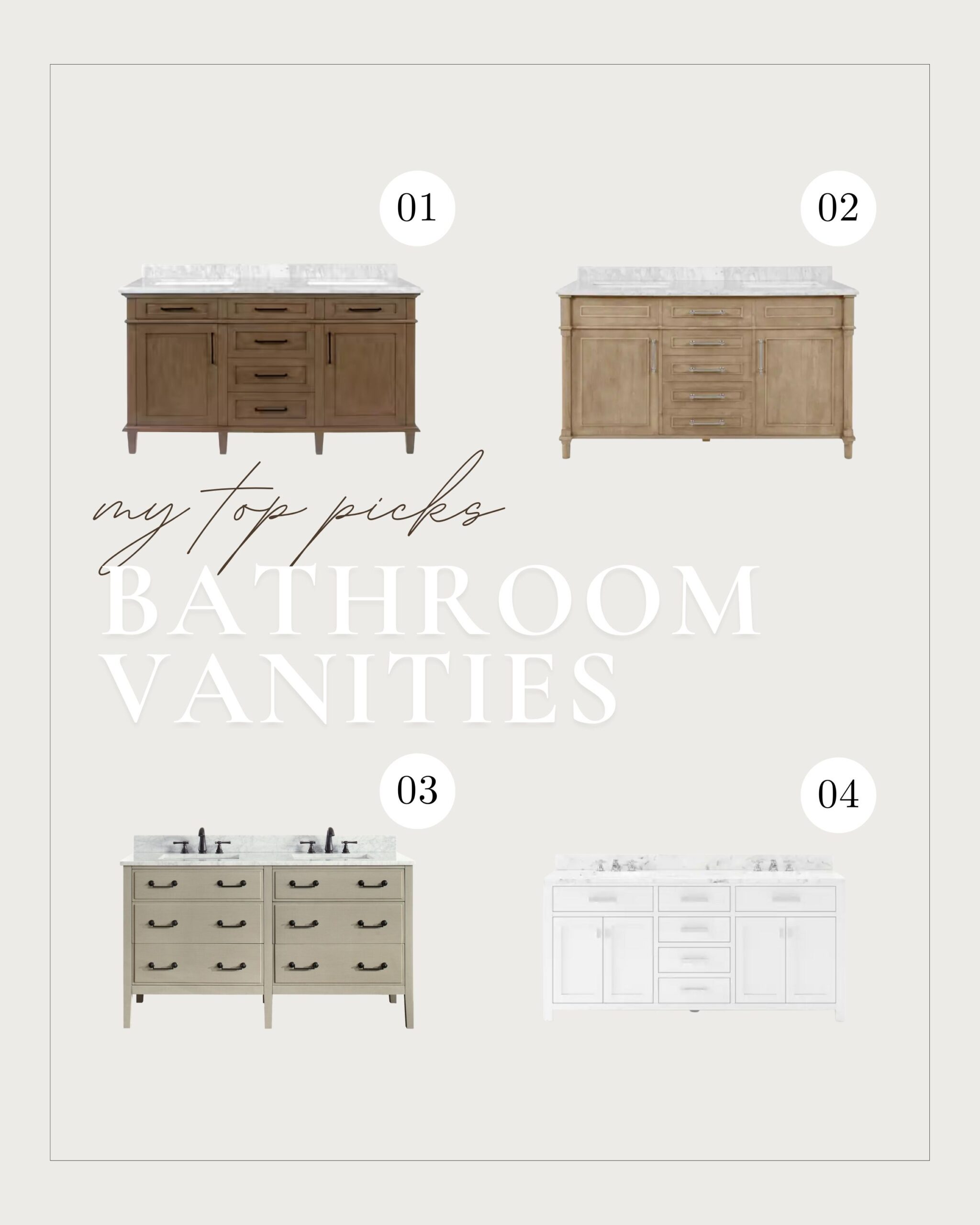 Stylish and Affordable: Top Bathroom Vanities Under $1500 for Your ...