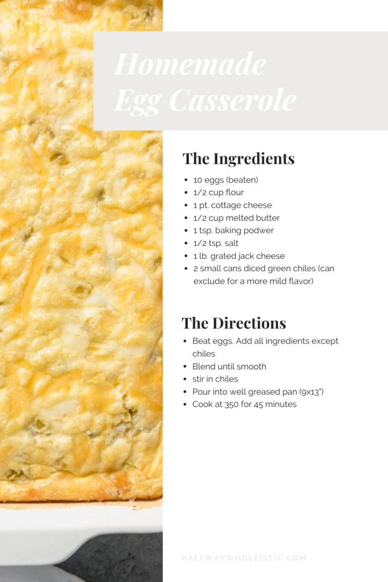 Homemade Cinnamon Roll and Egg Casserole Recipe Cards – Halfway Wholeistic